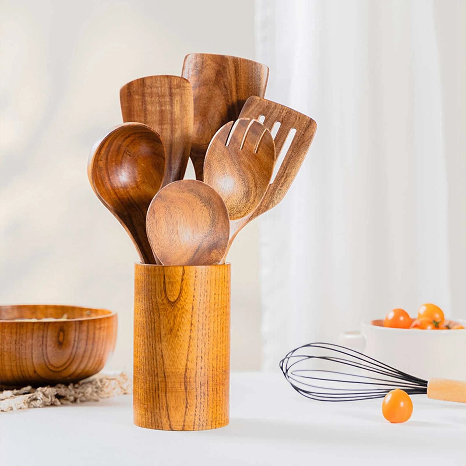 ProChef Teak Kitchen Utensil Set | Natural Utensils That Last